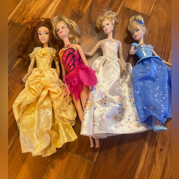 Barbie | Toys | Lot Of 4 Barbies All Out Of The Box And Gently Used ...